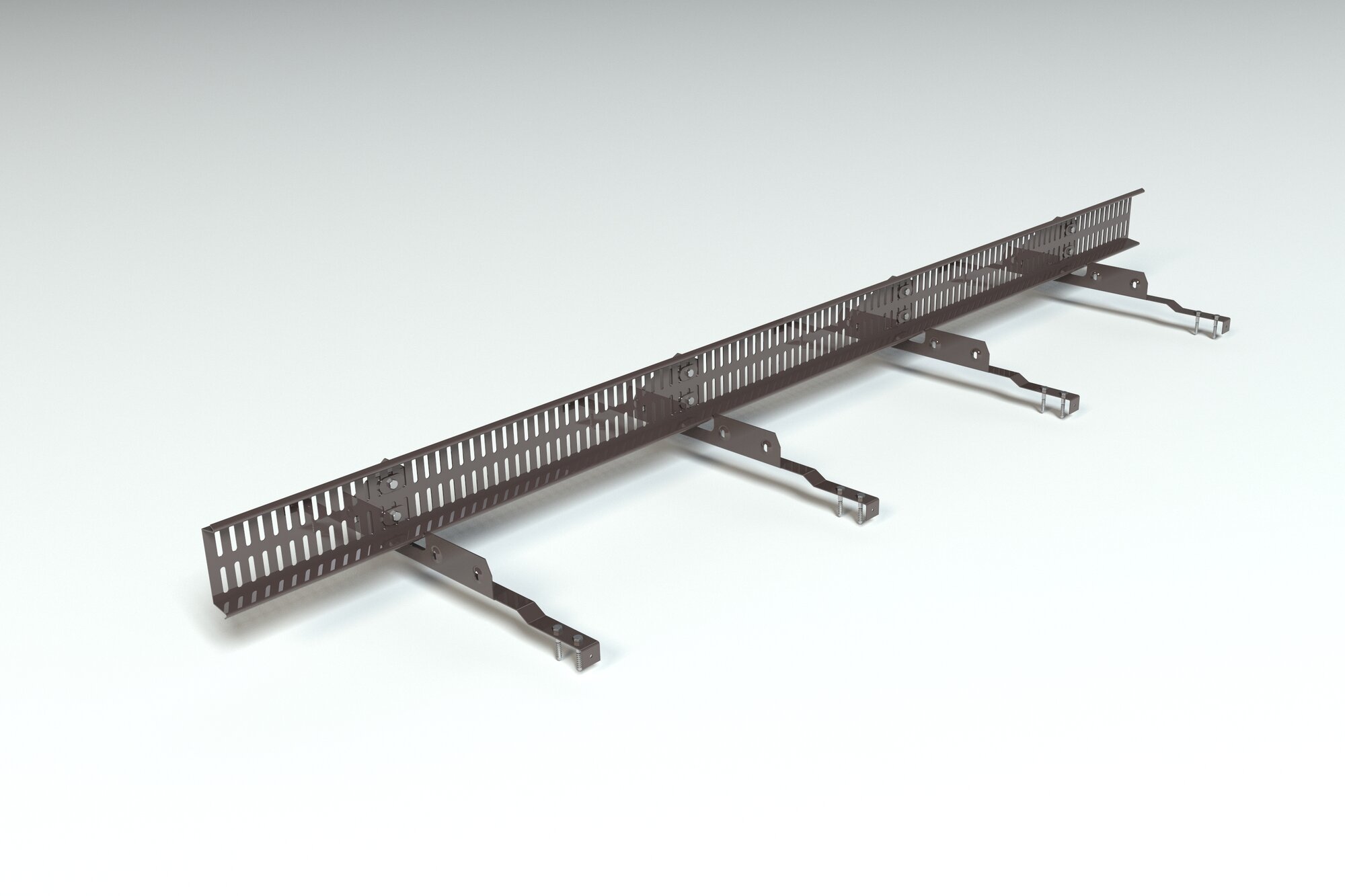 Комплект снегозадержания Prestige ZN 45*25 натур 2,5м, тёмно-коричневый Ral 8019 RoofSystems
