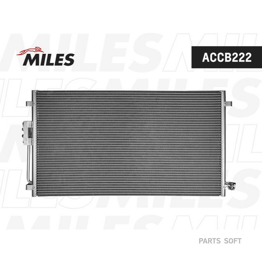 Конденсер DODGE CARAVAN/CHRYSLER VOYAGER III 2.4-3.8 00-08 от официального дистрибьютора, MILES, артикул ACCB222