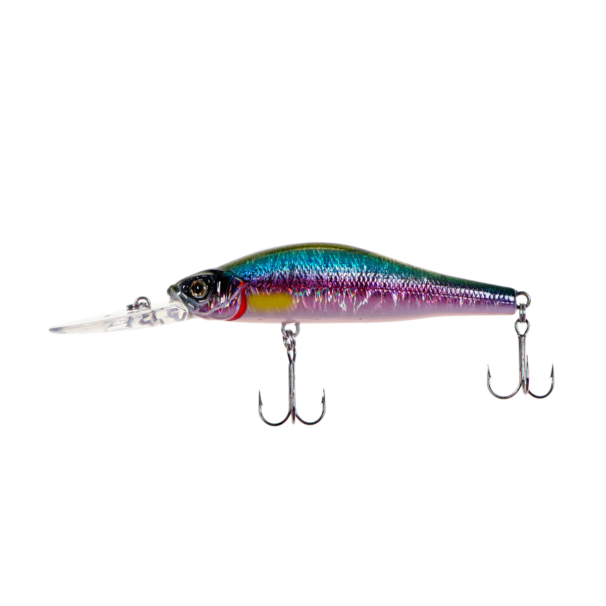 Воблер Strike Pro Archback Deep 80SP нейтральный 80мм 10,8гр 1,5м-4м цвет A210-SBO-RP (Rainbow Ghost Wakasagi) (EG-125AL-SP#A210-SBO-RP)