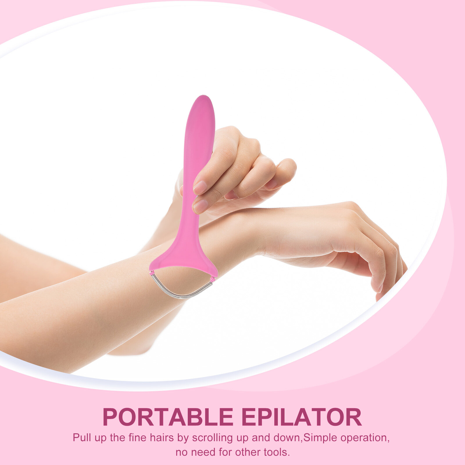 Средство Для Удаления Волос На Лице Ручной Эпиллятор Spring Face Hair Roller 16.00X5.50X1.50Cm