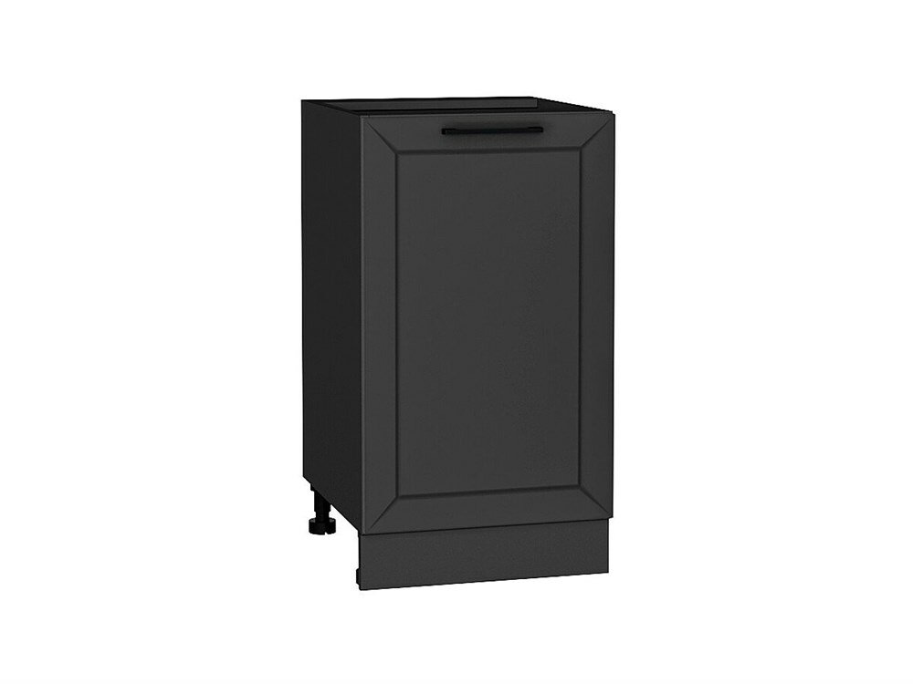 VVT Шкаф нижний с 1-ой дверцей Глетчер Graphite, Маренго Силк, 450 В*Ш*Г 816*450*478, фасад МДФ Маренго Силк, корпус Graphite Маренго Силк