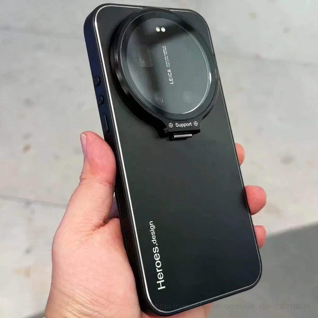 Чехол для Xiaomi 17 Ultra, невидимый магнитный чехол с рассеиванием тепла, матовая Черный, Black