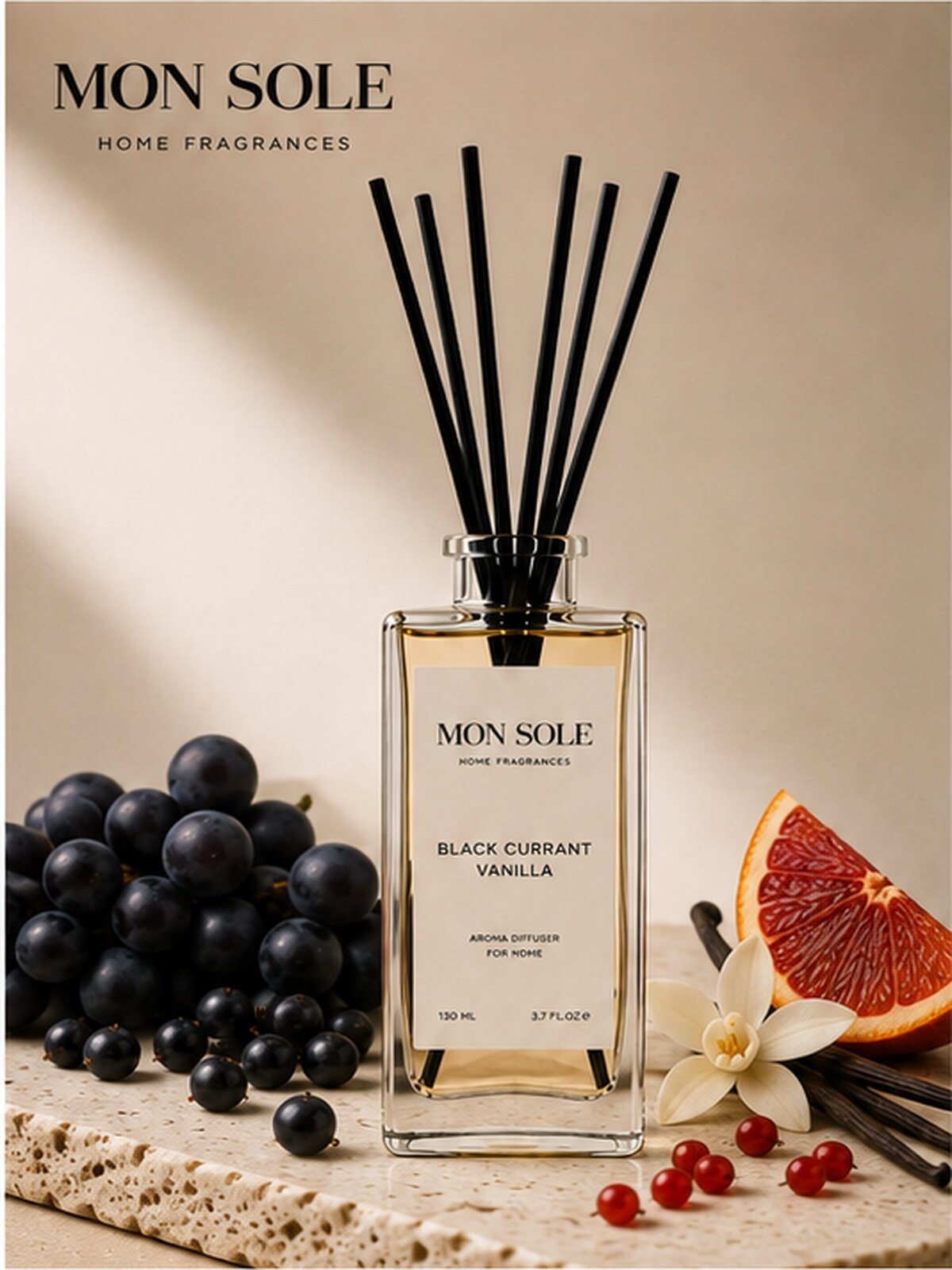 Ароматический диффузор для дома Mon Sole "Black Currant Vanilla"