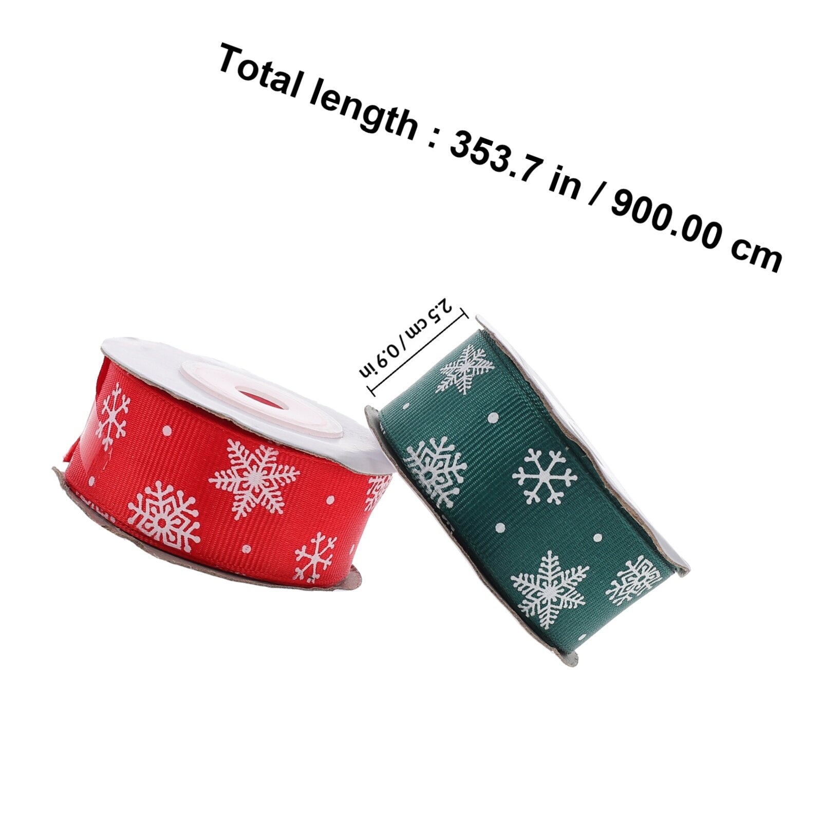 Ленты Для Упаковки Подарков С Рождественской Тематикой 2 Штуки 900X2.5Cm