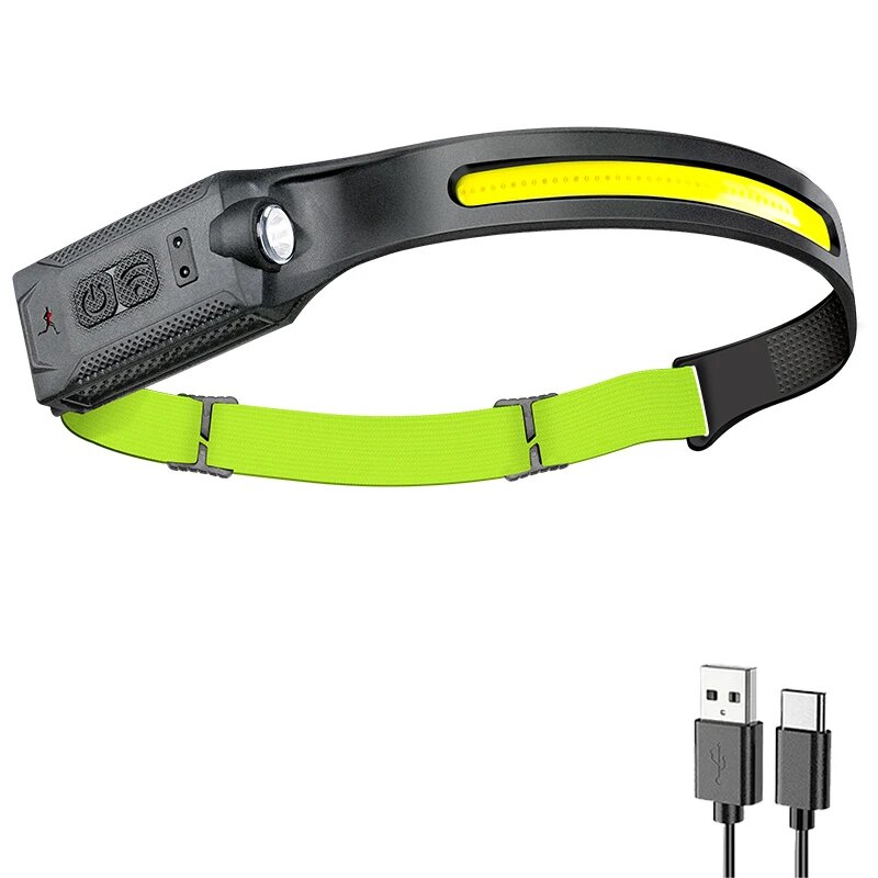 KDULIT Налобный Фонарь COB LED USB Перезаряжаемый T326-B