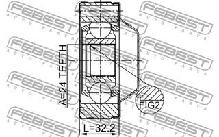 Шрус карданного вала 24X80