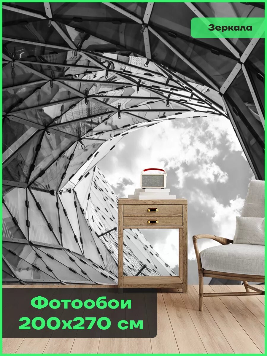 Фотообои 3d 200х270 флизелиновые, на стену, зеркала
