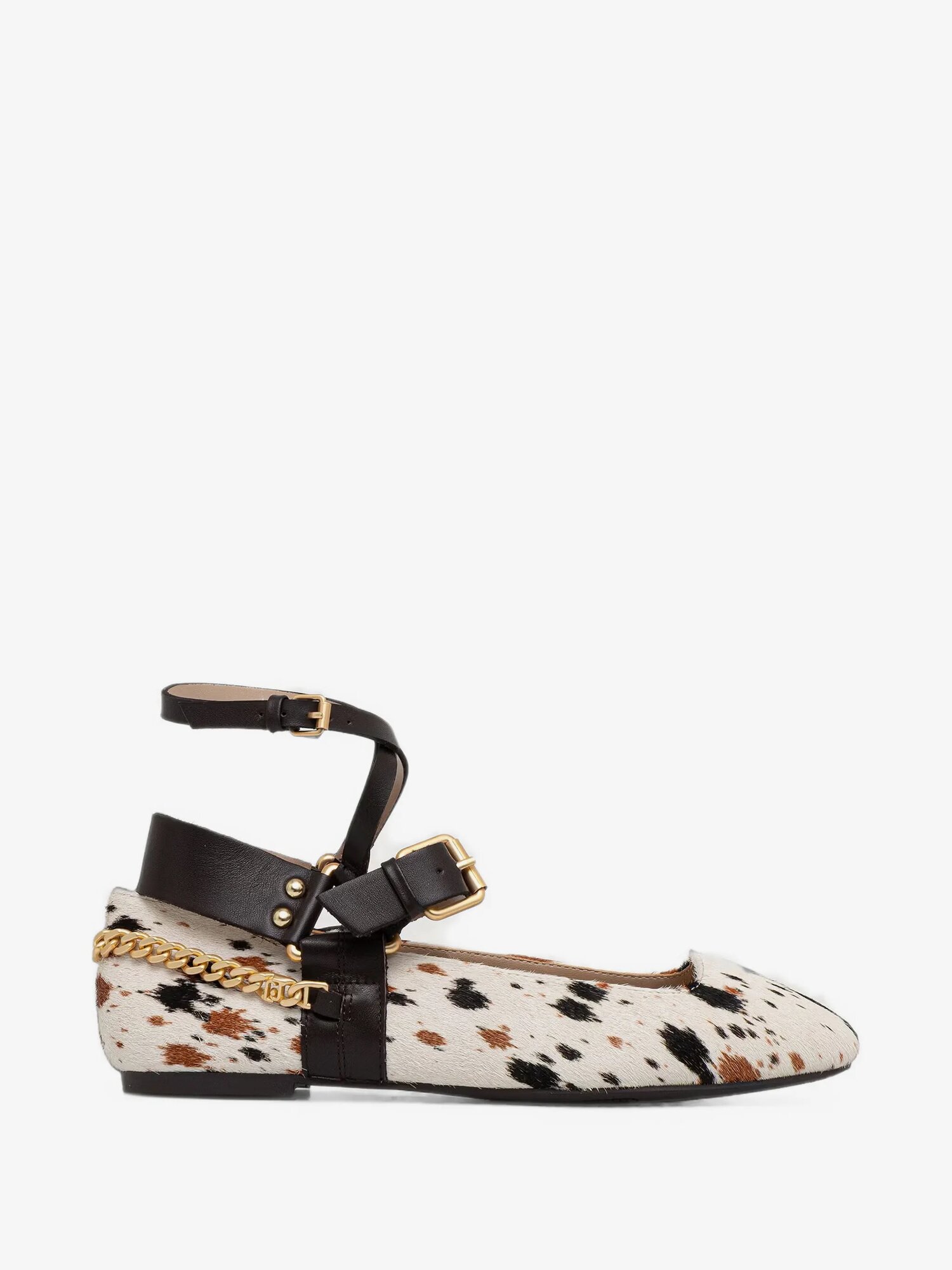 Балетки Animal-print chain-link ballet flats