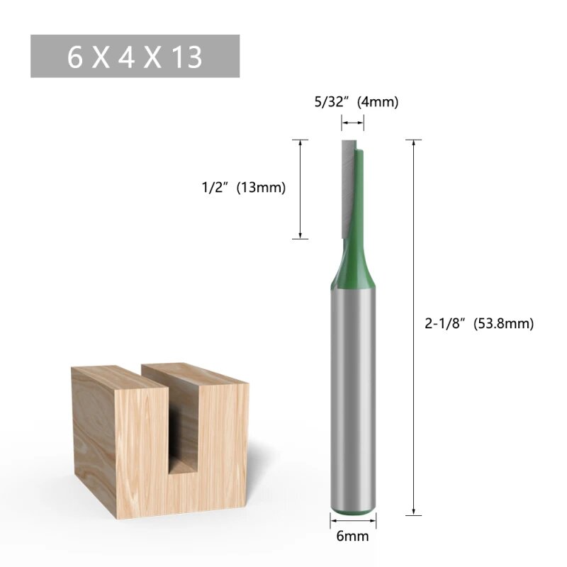 Фреза прямая LAVIE 6 мм MC0602 6x4x13mm