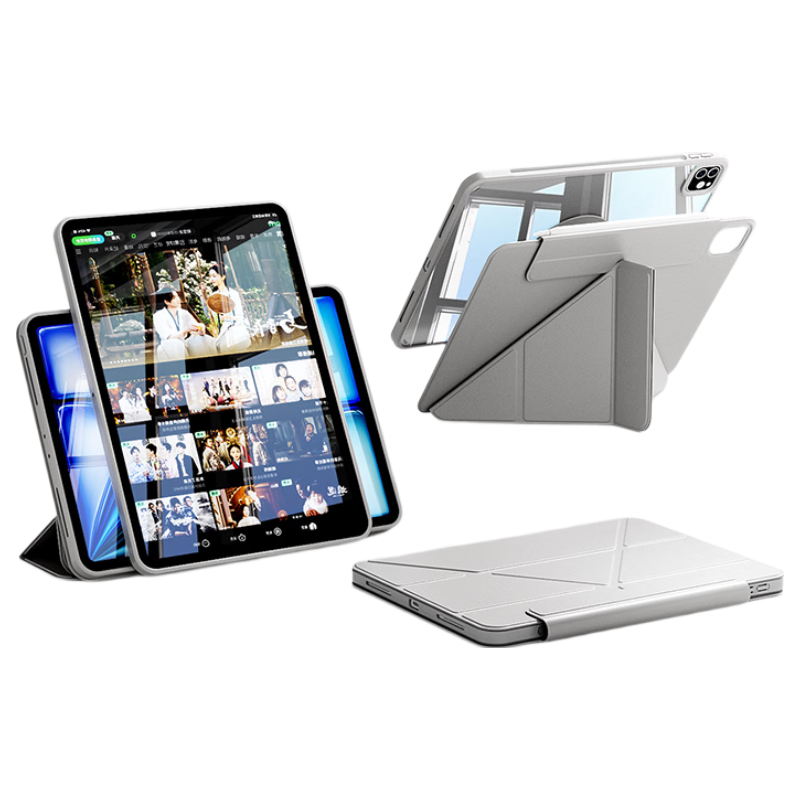 Чехол ZhiTing для iPad Mini 7/6 8,3 дюйма с 3-сгибом, магнитной съемной внутренней оболочкой и защитой от падений