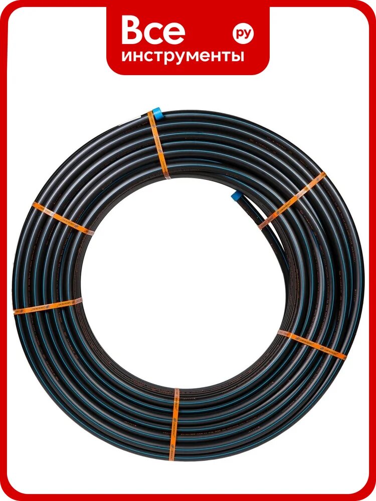 Труба для питьевой воды Джилекс PE100 25x1,6 PN 10 ТУ 2248-006-61533394-2010 бухта 100 м «ХИТ» 9489