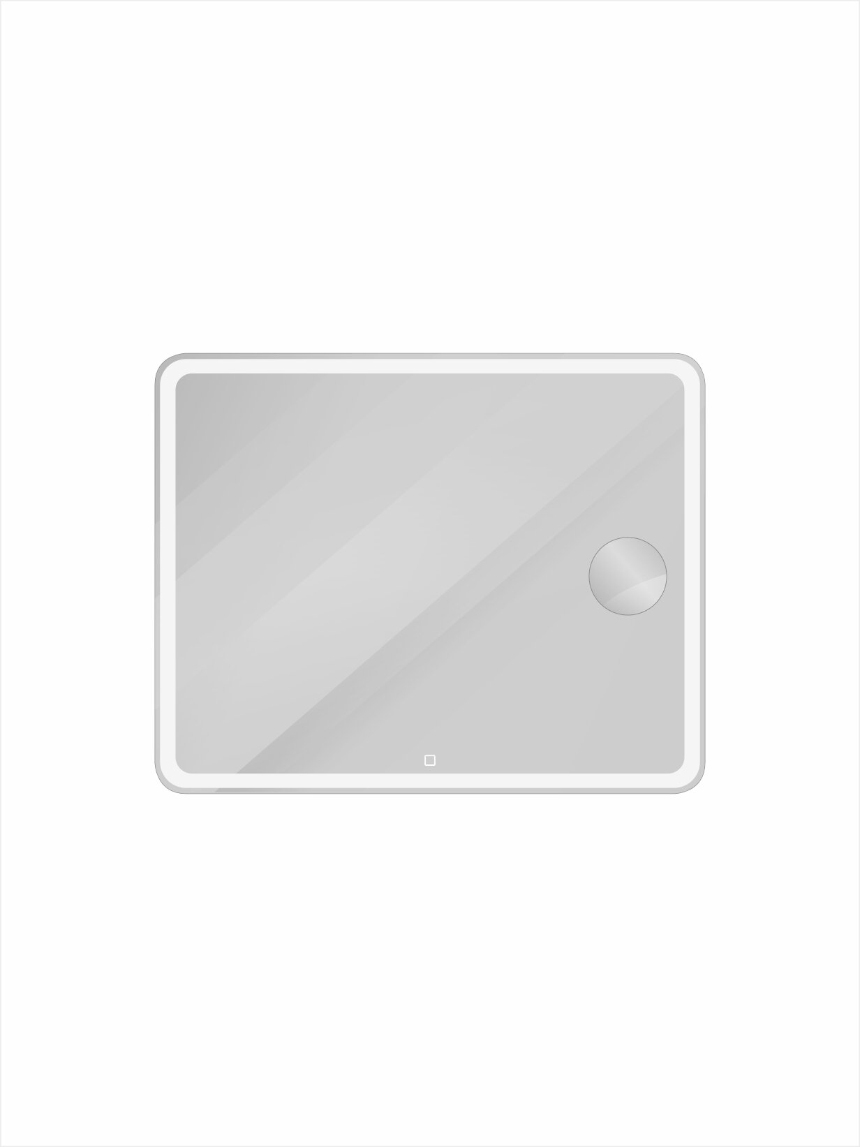 Зеркало с подсветкой и встроенной линзой 3-х кратного увеличения BelBagno SPC-MAR-1000-800-LED-TCH-LNZ