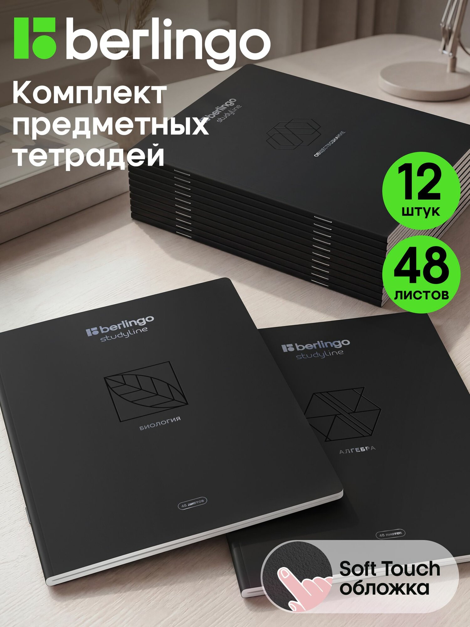 Предметные тетради со справочным материалом 48 листов 12 шт