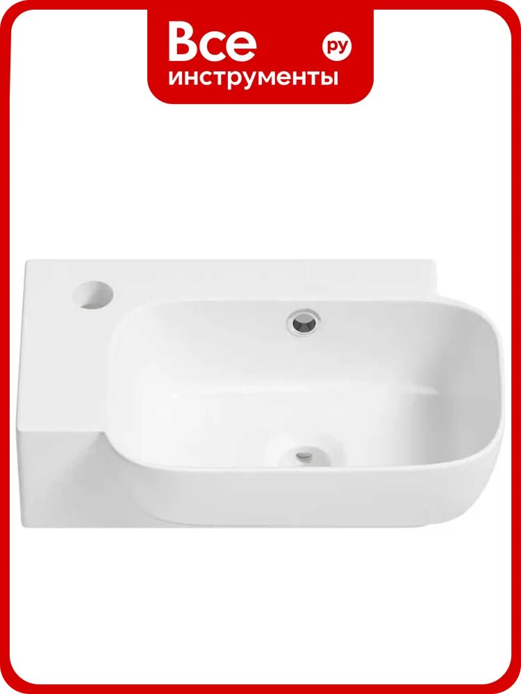 Настенная или накладная раковина Lavinia Boho Bathroom Sink, рукомойник 41х24 см, с отверстием 33311053