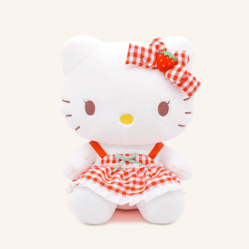 8-дюймовая мягкая игрушка КТ в сидячем положении клубничный бобо Sanrio оригинал