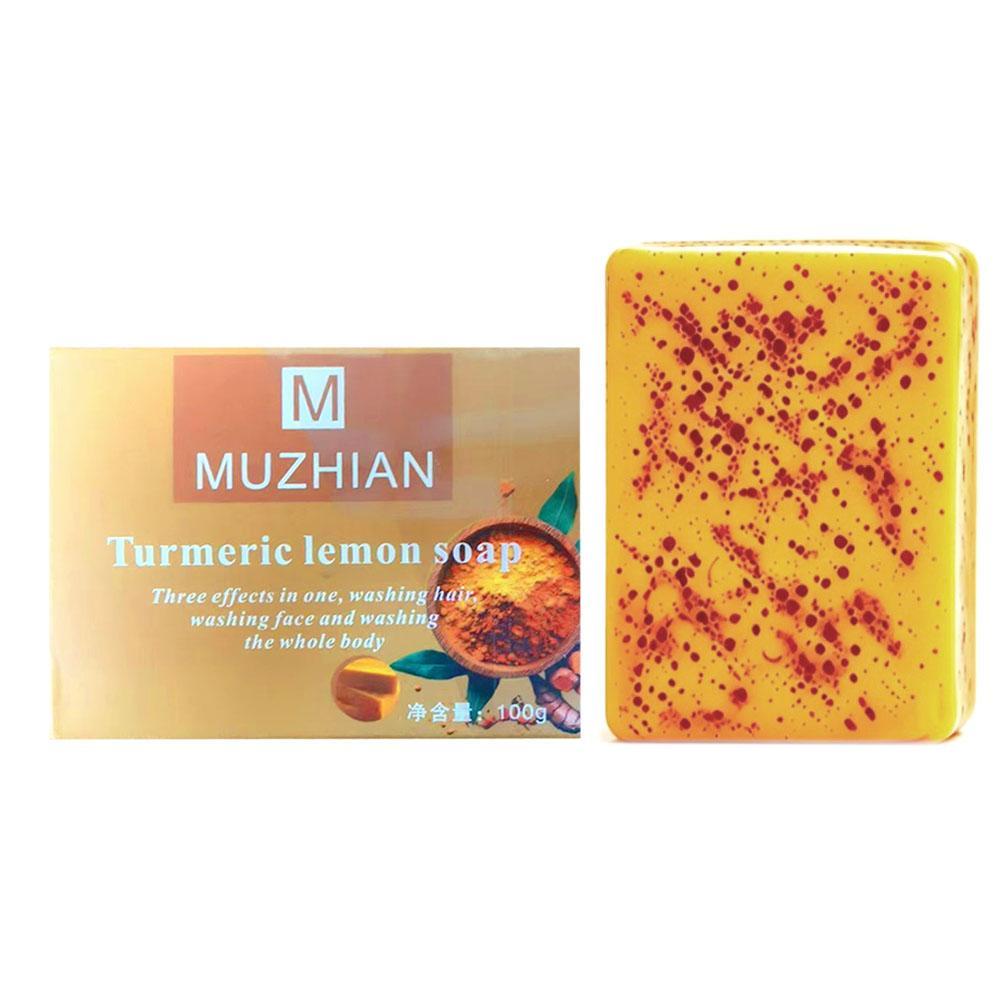 Muzhian Мыло туалетное с куркумой и лимоном, 100 г