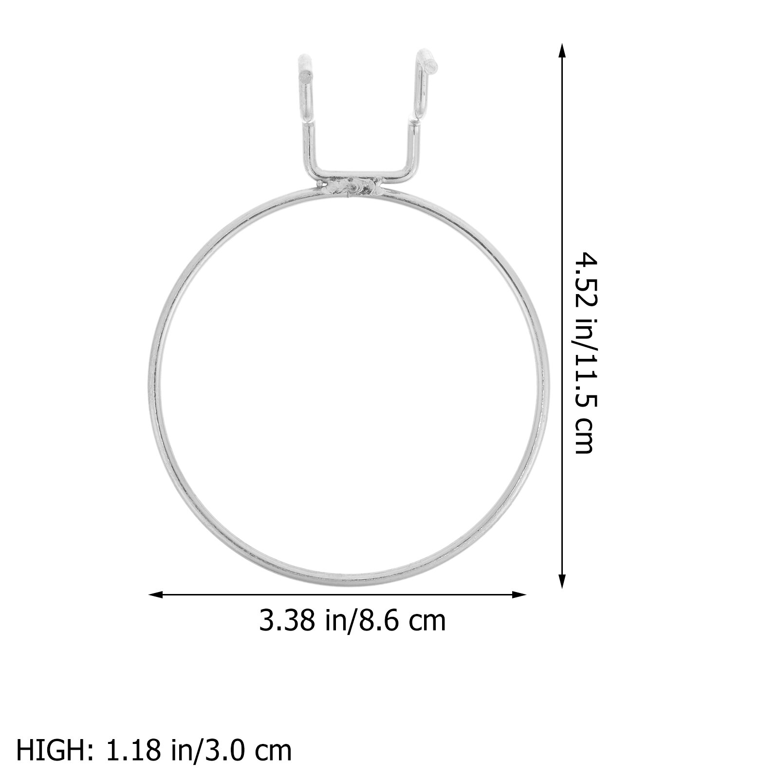 Крючки Для Доски 6шт Серебристый Цвет Размер 11.50X8.60X3.00Cm