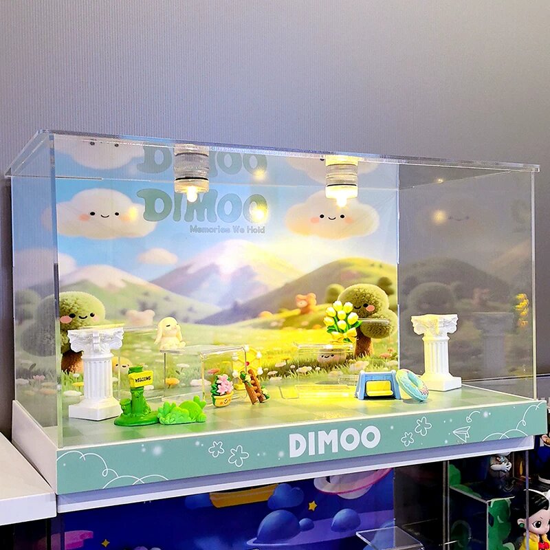 Сборный стенд для коллекционных фигур POP MART DIMOPO 42x21.5x23см, без слотов для фигур