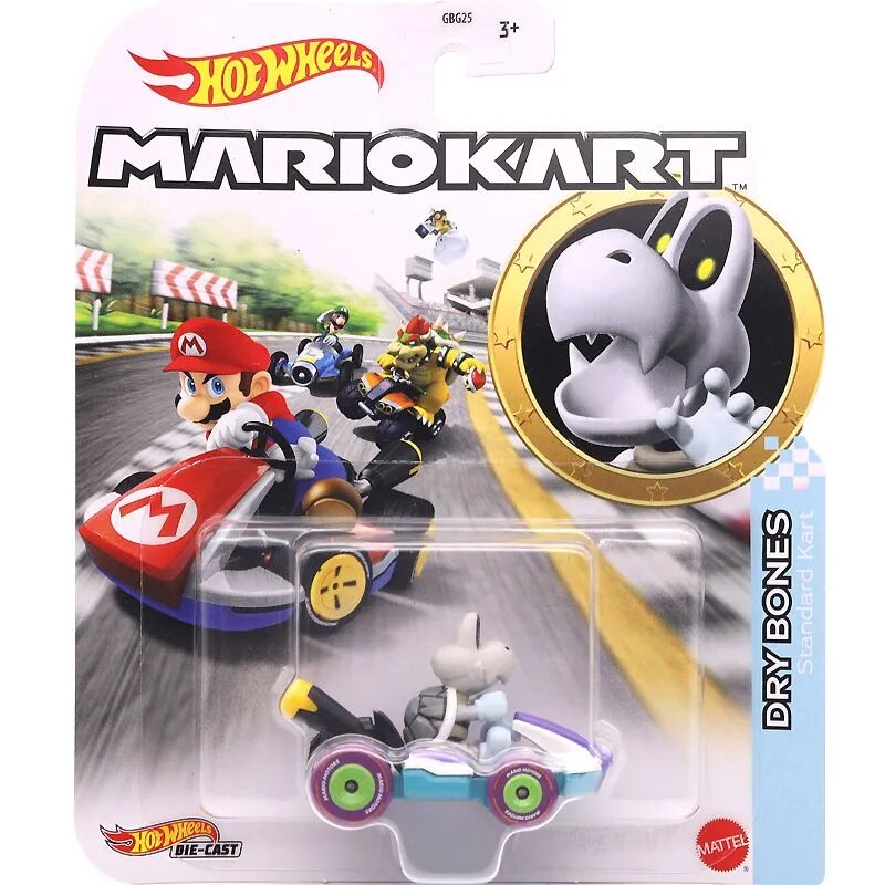 Машинка Hot Wheels Super Mario Dry Bones Standard Kart
