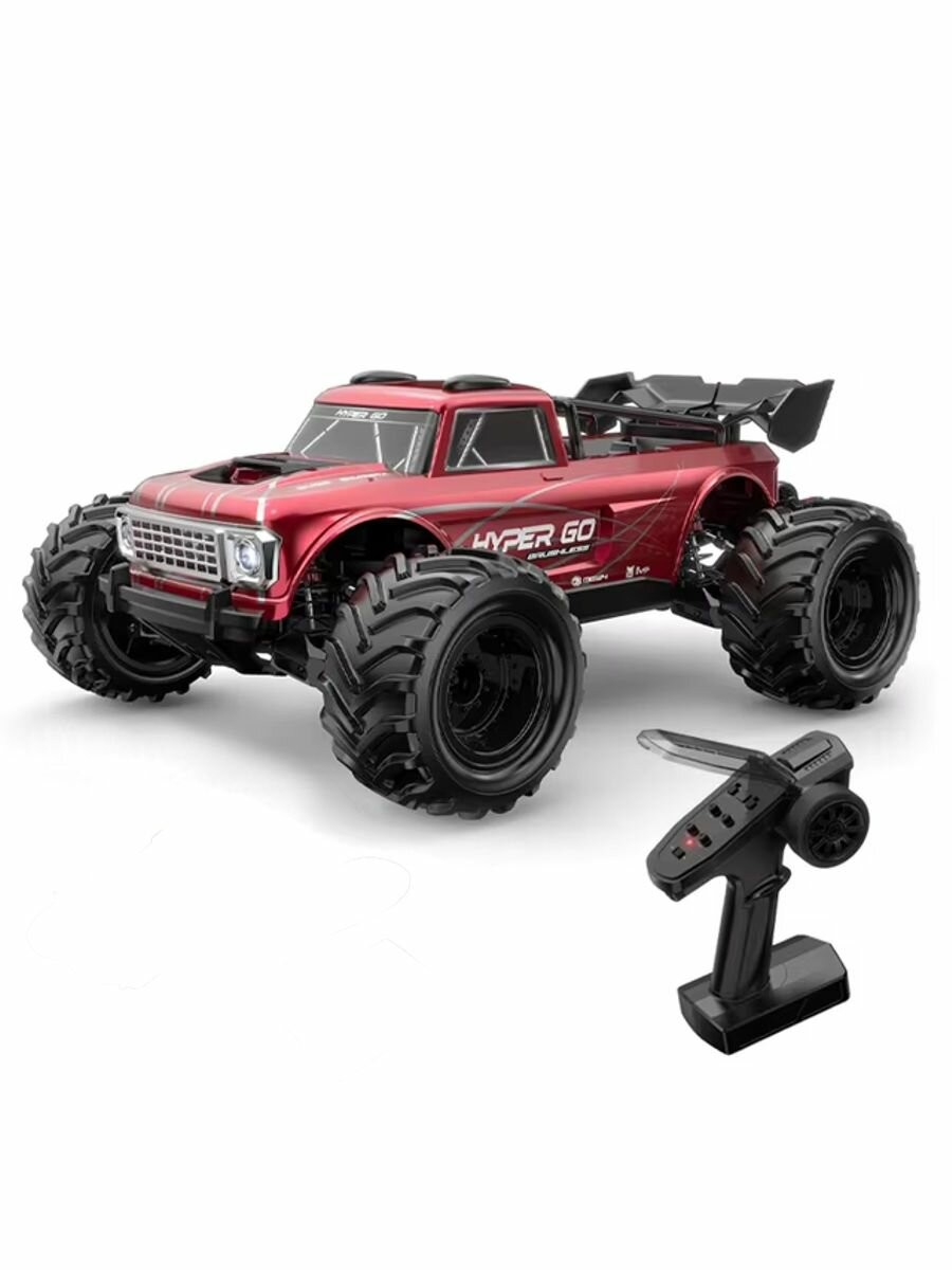 Внедорожник монстр MJX 1/10 электро - Hyper Go 10210 DC Красный (б/к мотор, 4WD, 2.4G)