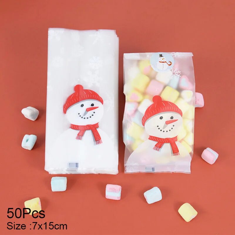 Рождественские пакеты для конфет CYZQ 25/50 шт christmas candy bag