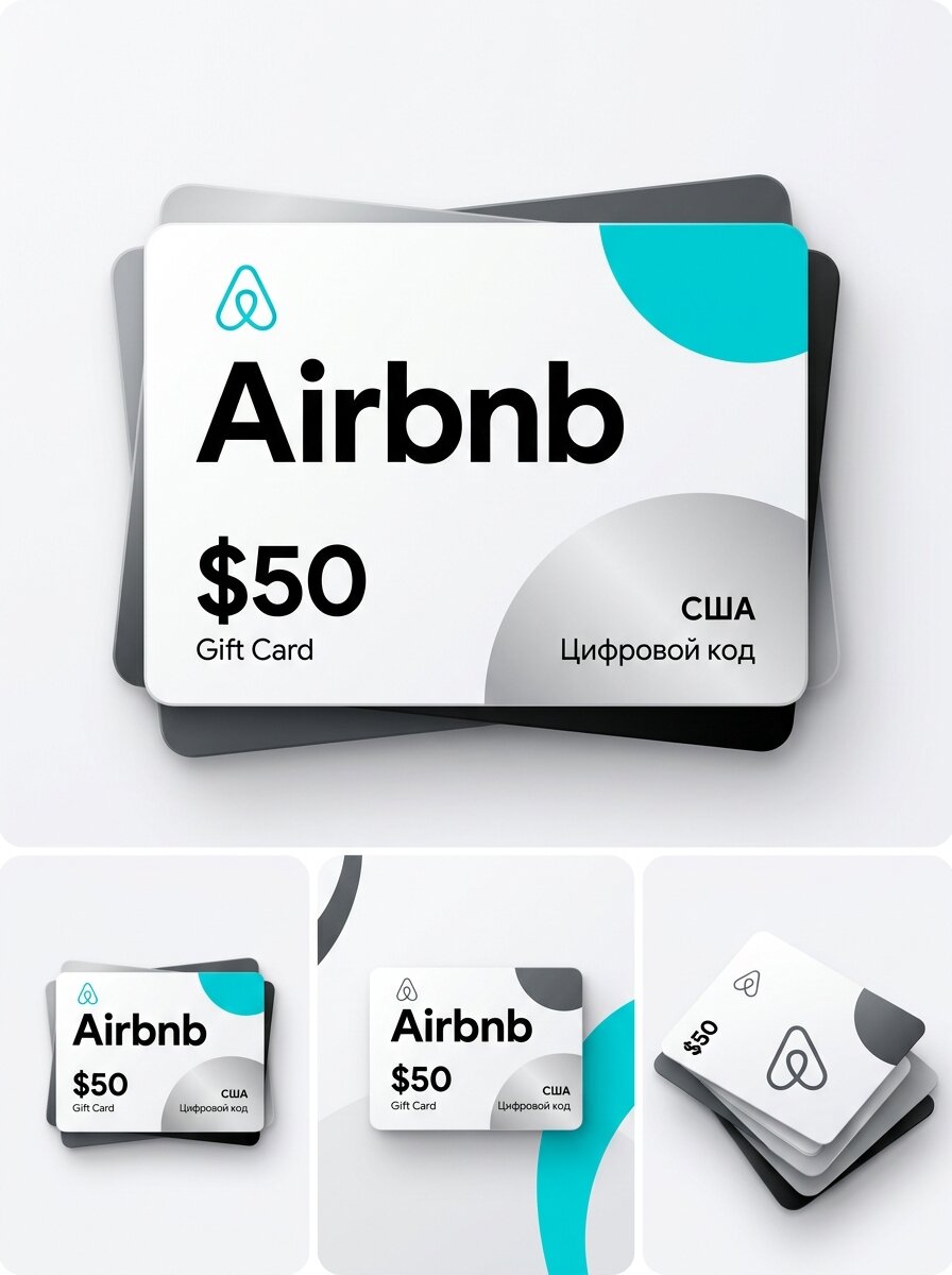 Подарочная карта Airbnb $50 для ПК, электронный ключ, регион США