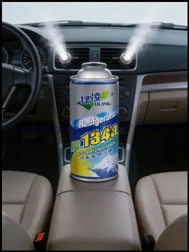 Комплект для заправки кондиционера R134a ABM110 S, хладагент для мотоциклов, универсальный набор с баллоном