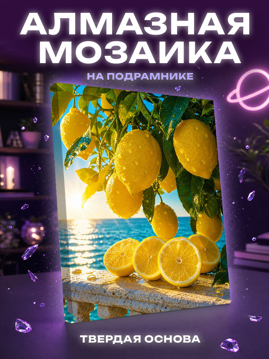 Алмазная мозаика Золотые лимоны Амальфи