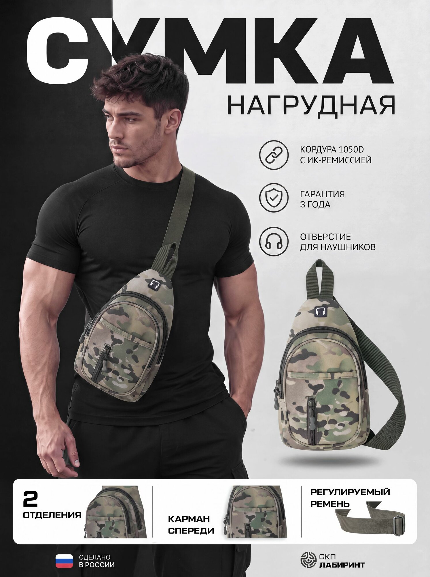Сумка слинг Лабиринт
