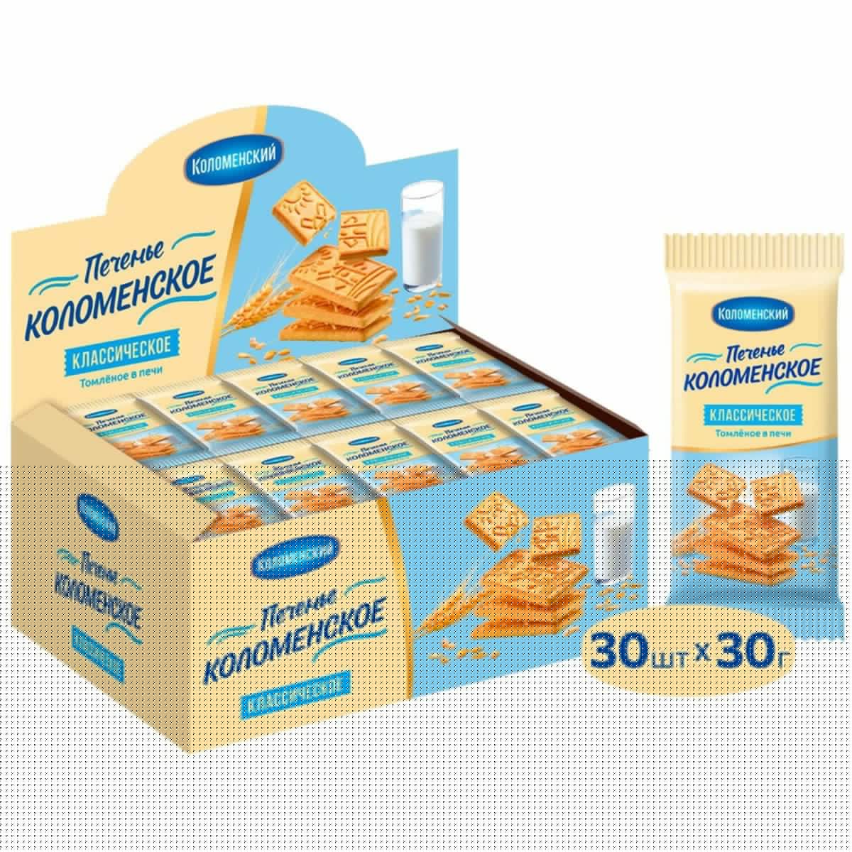 Печенье Коломенское классическое шоу/бокс, 30гх30/УП (2050652), 4 уп.