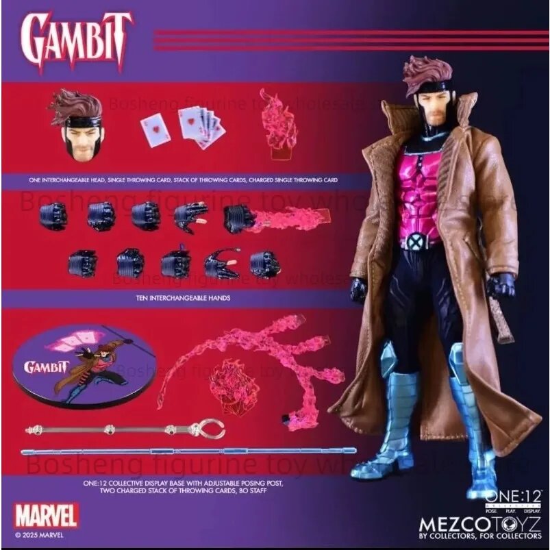 Фигурка Mezco One:12 X-Men Gambit 1/12