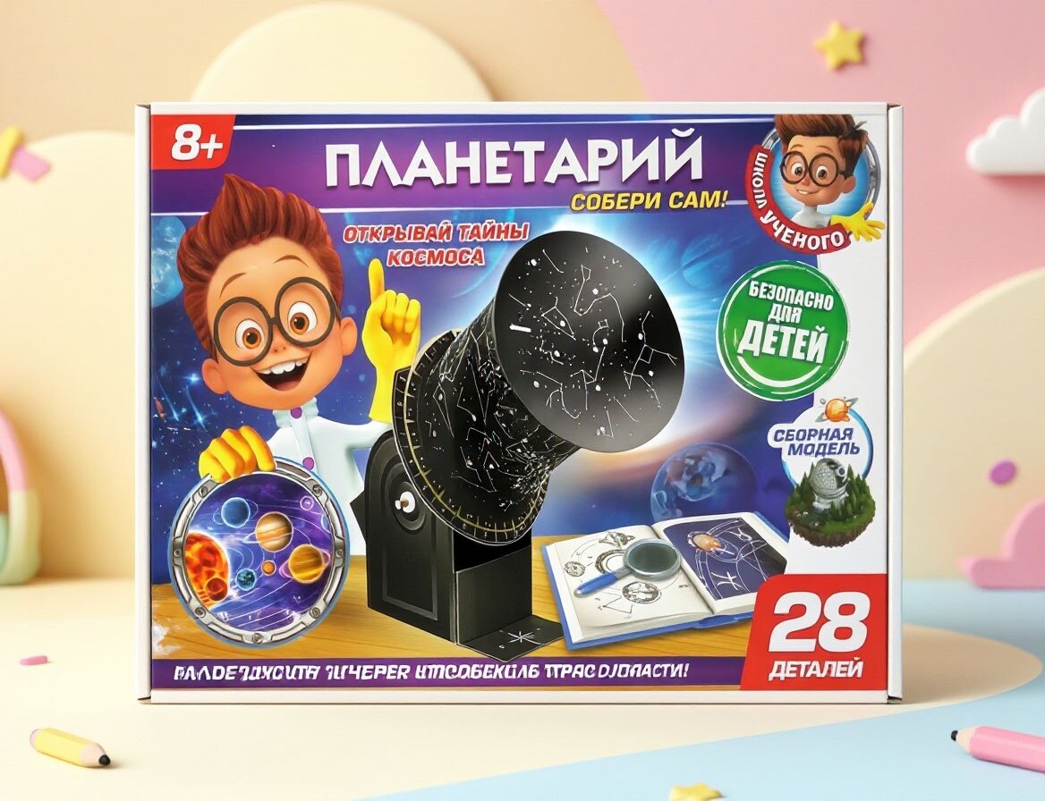Набор Играем вместе "Планетарий" TXSC-005-R, для опытов со светом, автономность, от 8 лет