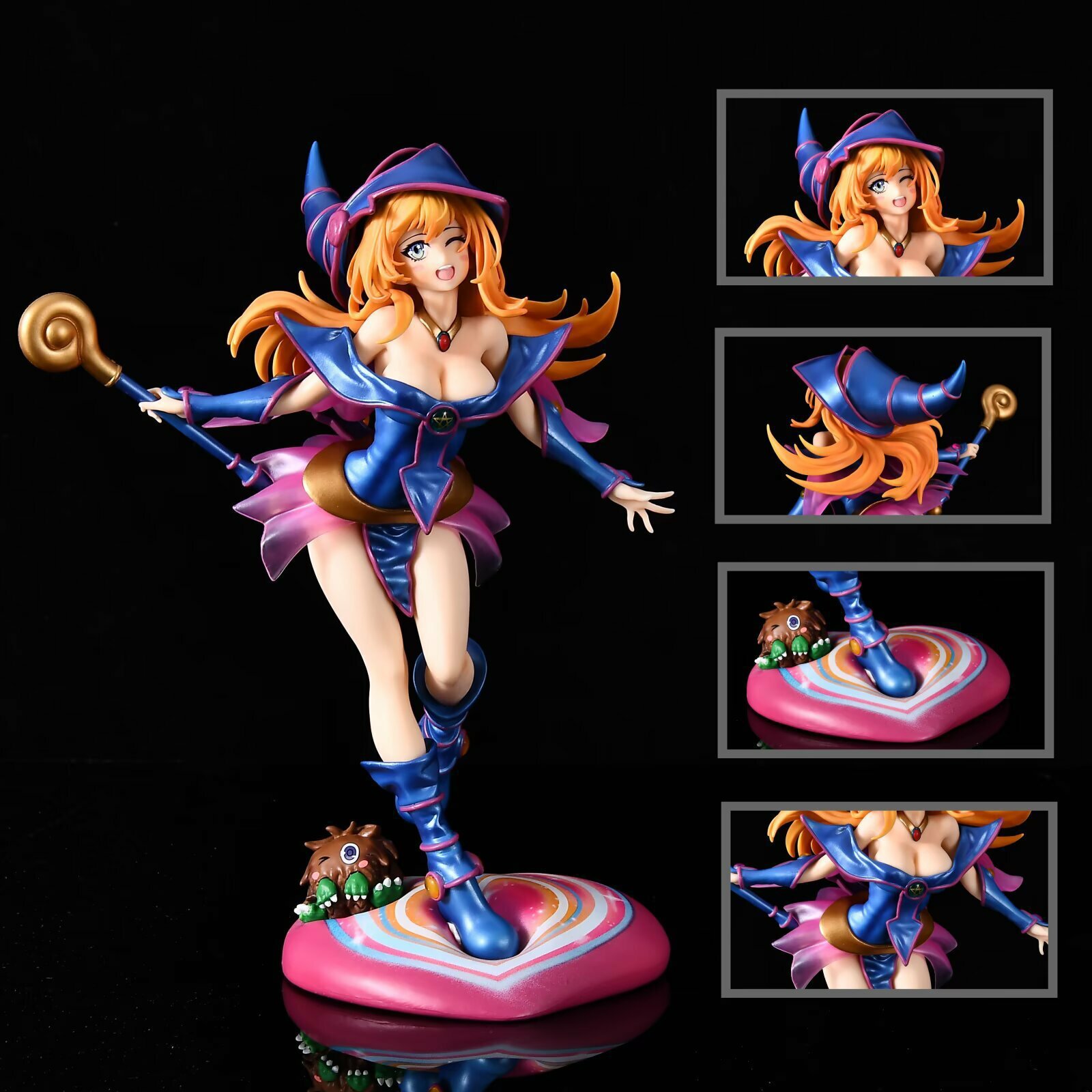 Фигурка аниме Югио! / YuGiOh! Dark Magician Girl фигурки ; коллекционная статуэтка для рабочего стола,1шт（ 28 см)