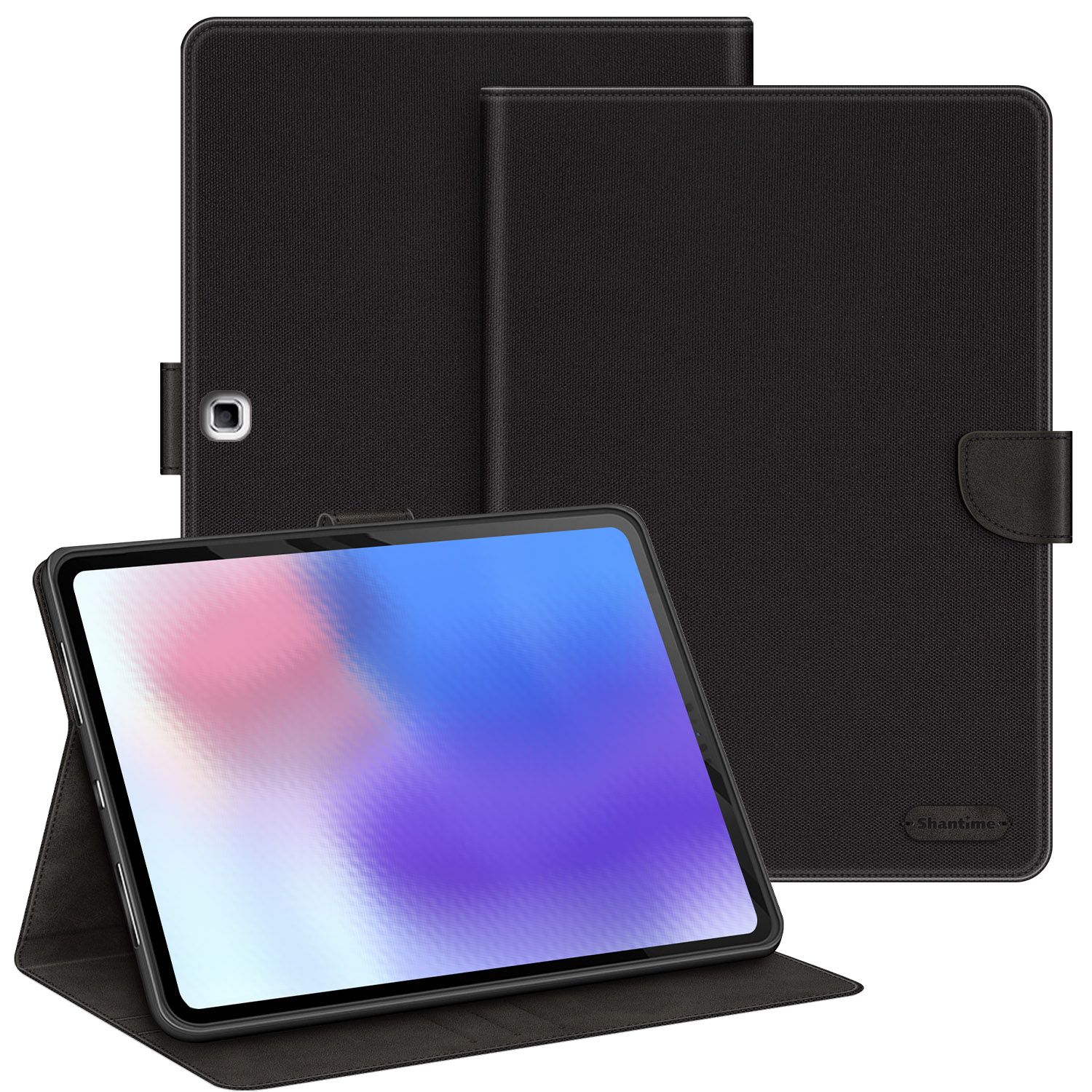 Кожаный чехол Shantime для телефона Samsung Galaxy Tab 4 10.1 2014, защитный чехол с внутренней силиконовой оболочкой из ТПУ и встроенной подставкой.