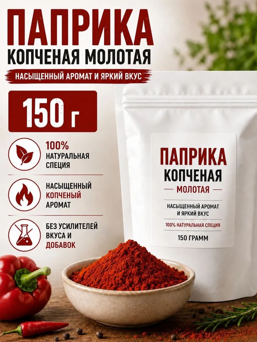 Паприка копченая молотая 150г