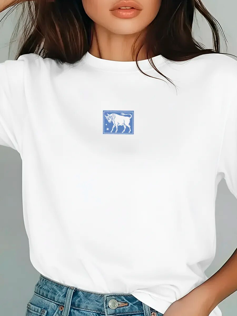 Футболка PRINTSHOT, 1 шт., размер 2XL, белый