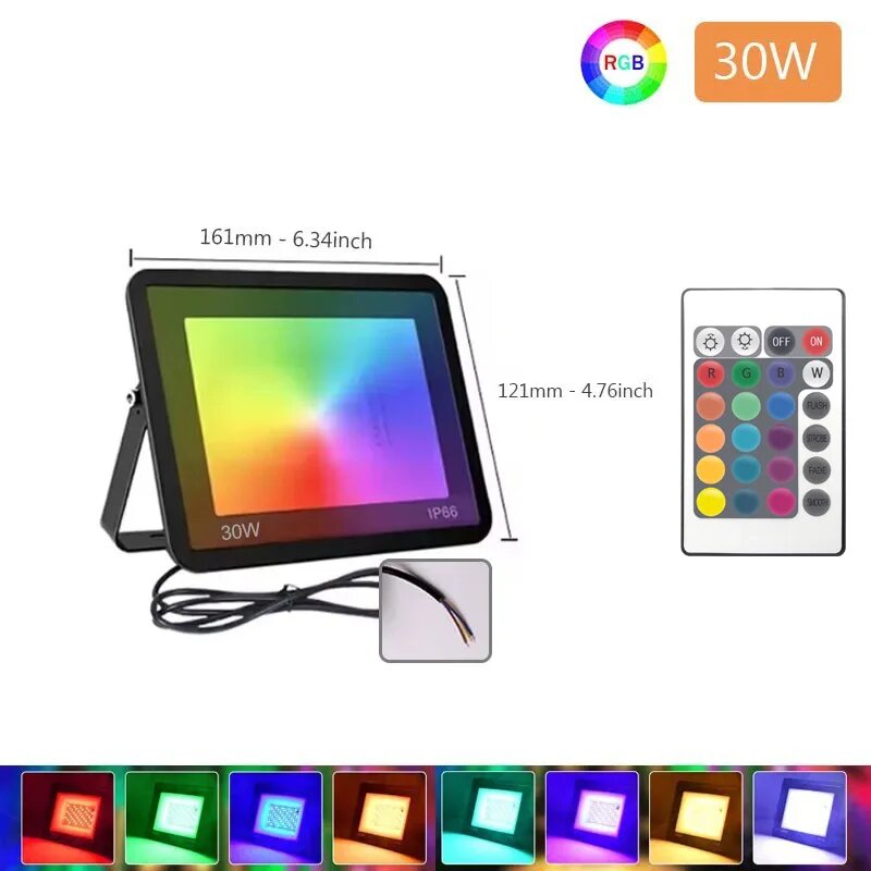 RGB Уличный Прожектор 100 Вт IP66