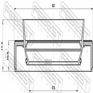 Сальник привода Febest арт. 95hby-49801118l