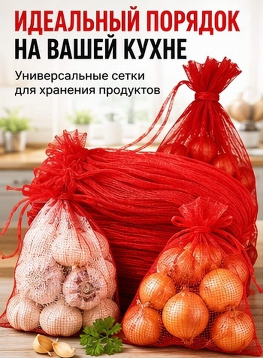 50 Штук Переиспользуемых Сетчатых Сумок Для Яиц И Продуктов Размер 30.00X25.00X25.00См Красный Долговечный Материал