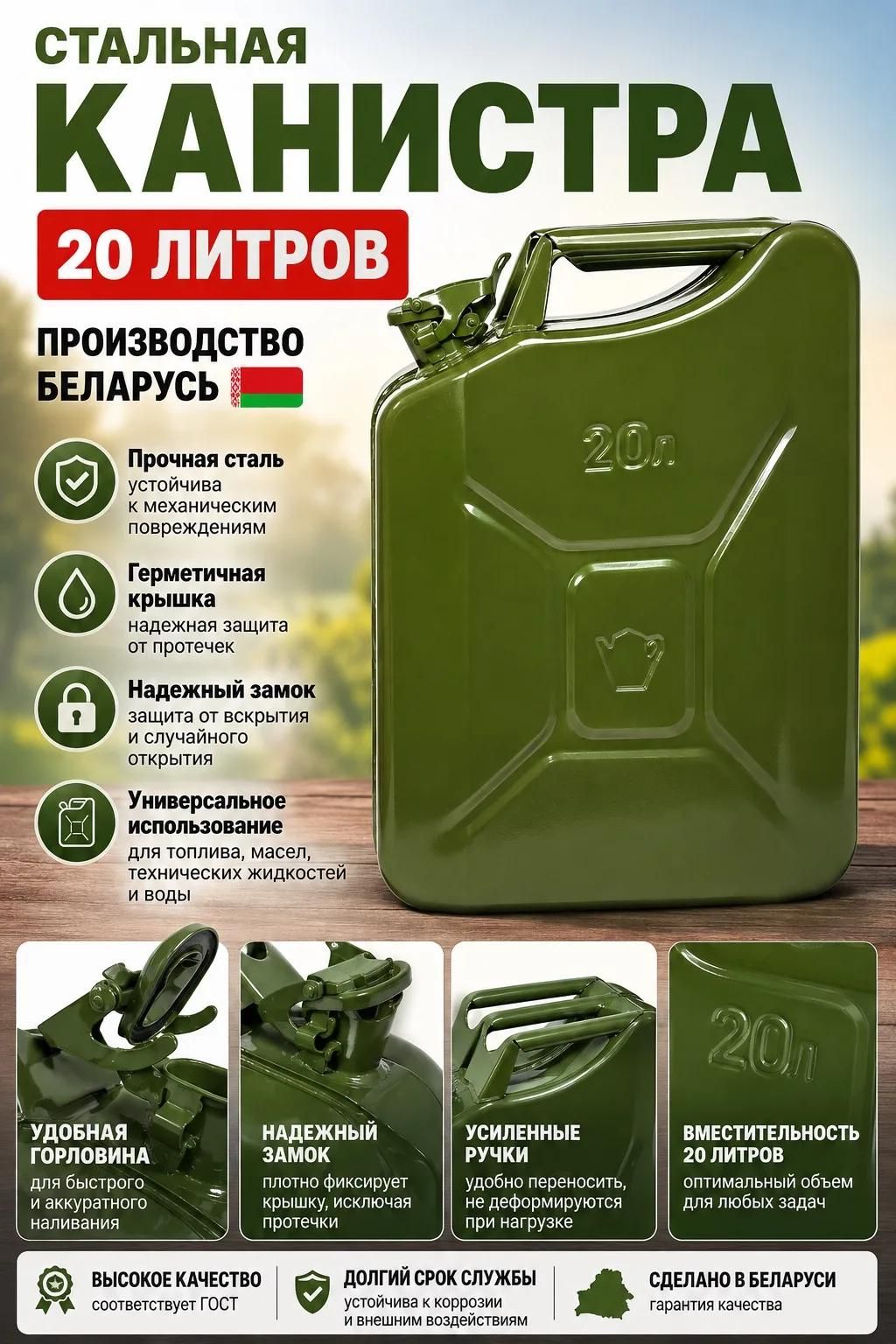 Канистра металическая производство Беларусь