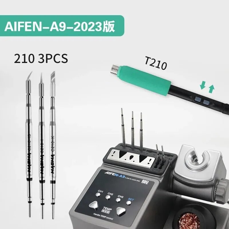 Бессвинцовая паяльная станция AIFEN-A9, совместимая с C115/C210/C245, контроль температуры чипа для ремонта печатных плат BGA, сварка