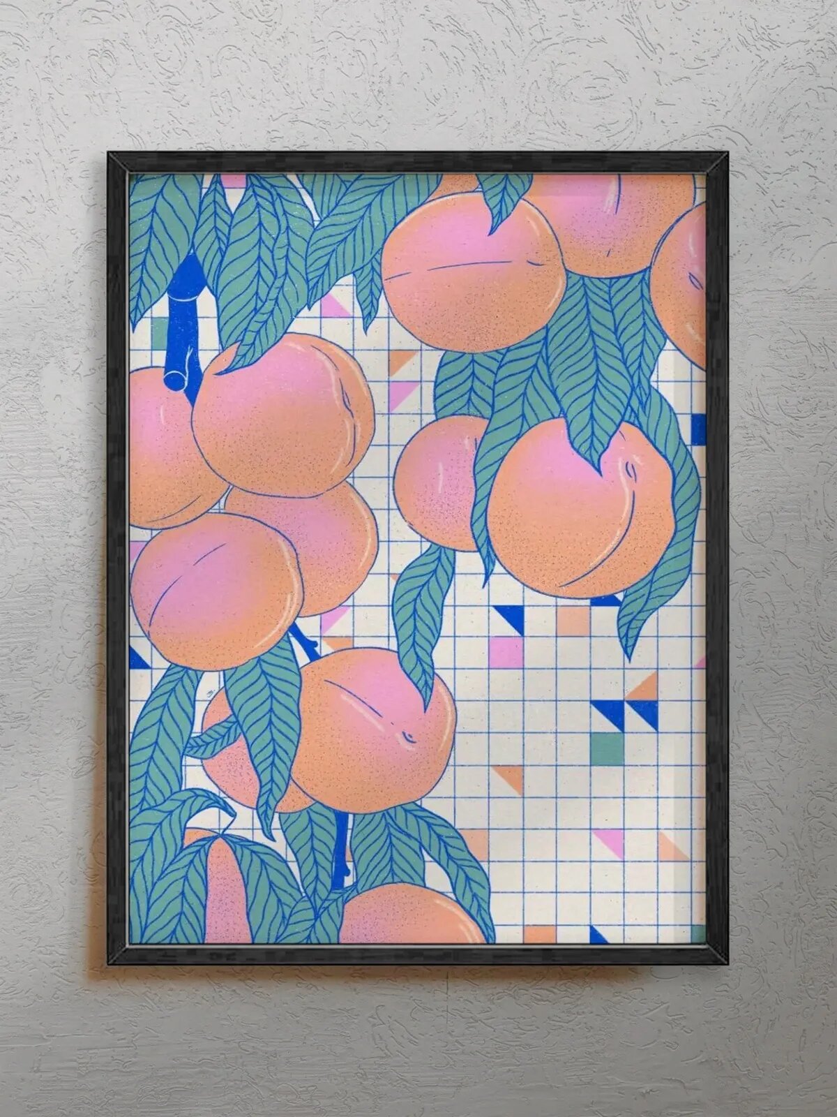 Интерьерный постер "Peaches" в стиле pinterest, формат 30x40 см