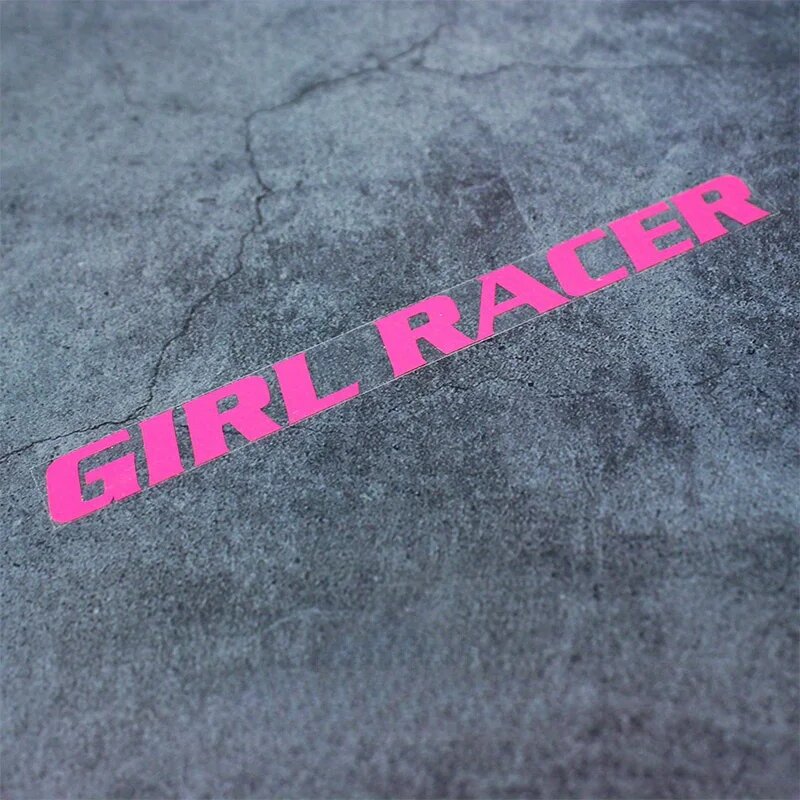 Наклейка "Girl Racer" Розовый, винил