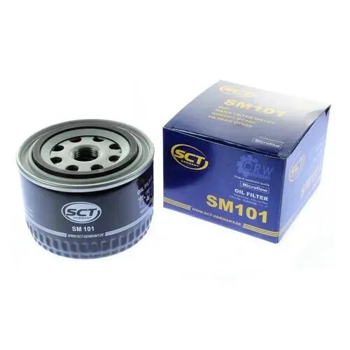 Фильтр масляный "SCT" SM101 ВАЗ 2105-21099, 2110-2115, LADA Granta / Kalina / Priora / Vesta / XRay