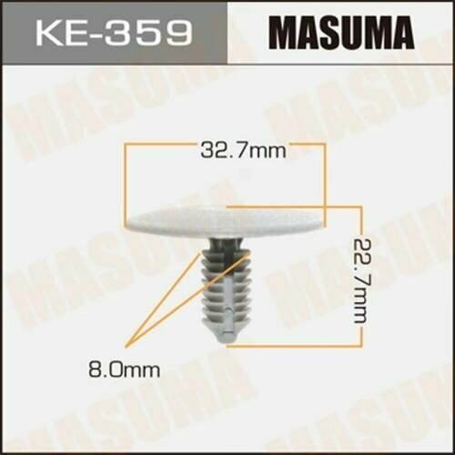 Клипса пластм. крепежная ke-359 (50) европа Masuma KE-359