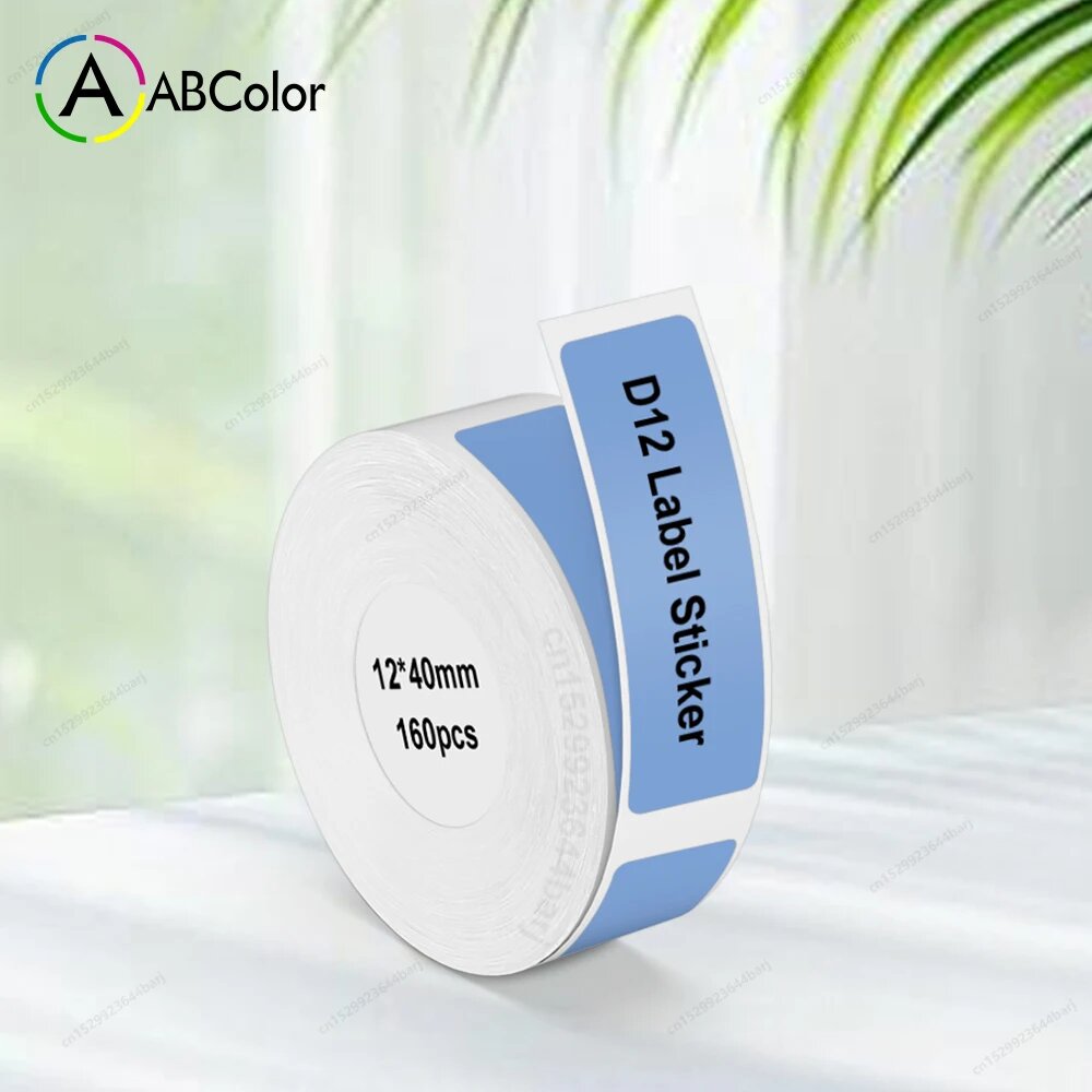 Бесчернильный термопринтер для этикеток Ecowell D12 Голубой, 1PK Blue 1240
