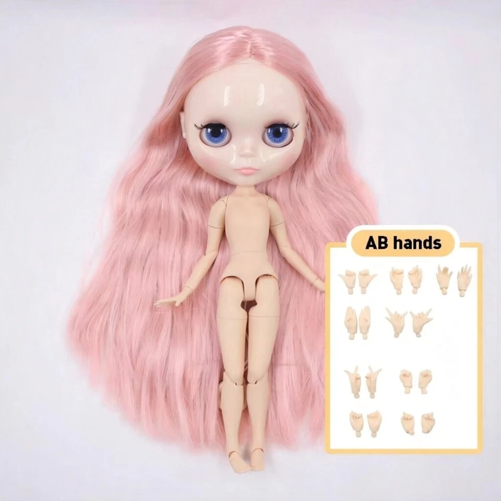 DBS Blythe кукла 30 см пластик глянцевое лицо Бежевый, nude doll