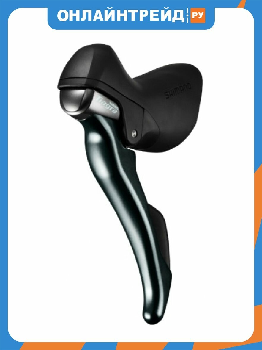 Шифтер Shimano Тормозная ручка Tiagra, ST4700, левый, 2 скорости, трос 1800мм, черный, без упаковки