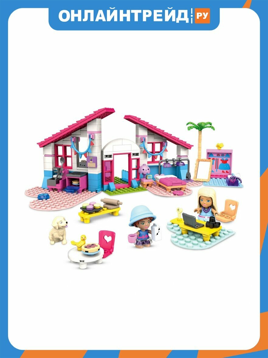 Конструктор Barbie GWR34 Mega Construx Домик мечты