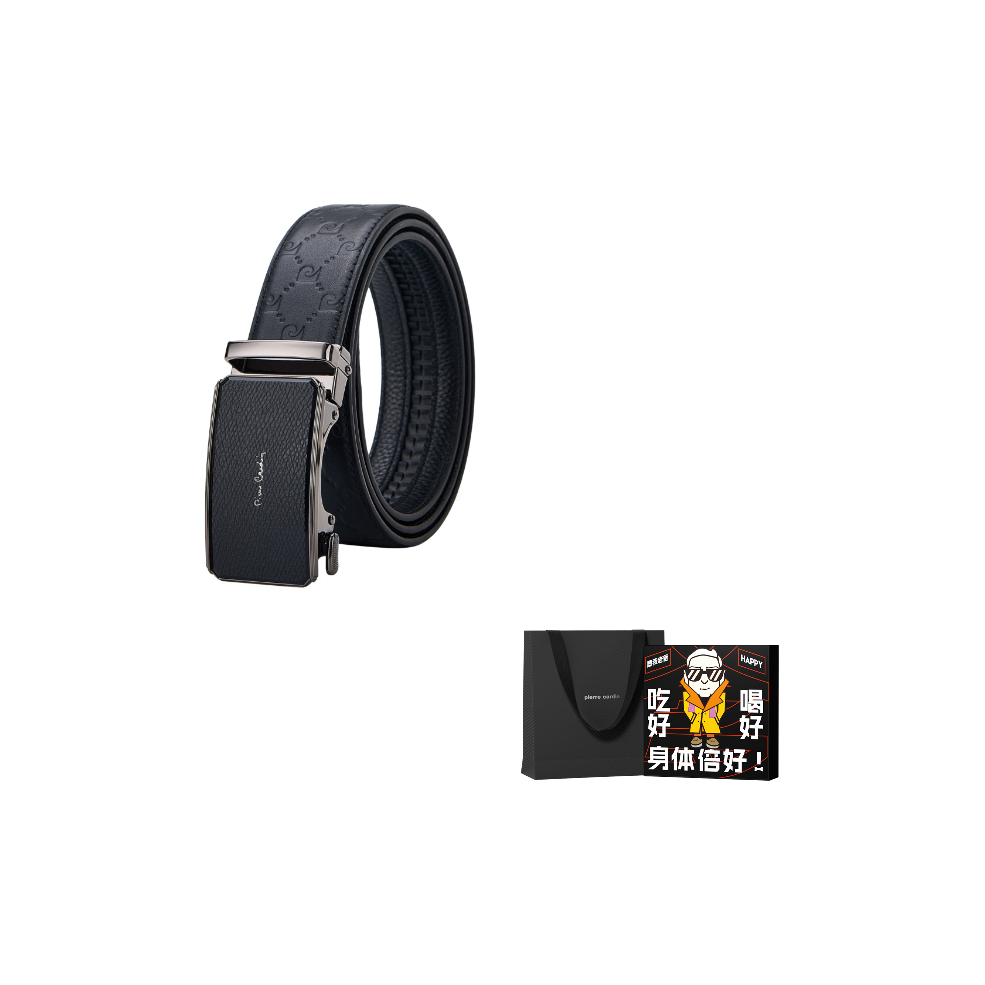 PIERRE CARDIN Ремни из натуральной коровьей кожи мужские ширина 3,5 см 120